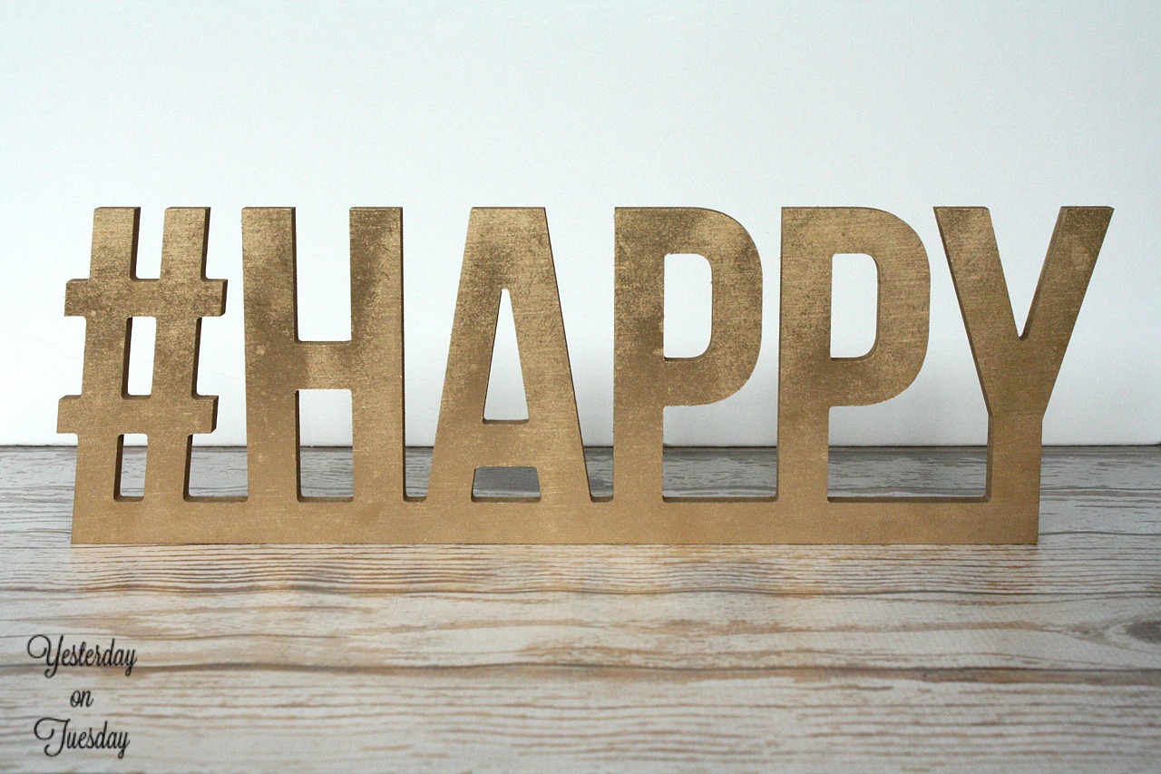 Happy in Love Sign | Yesterday on Tuesday