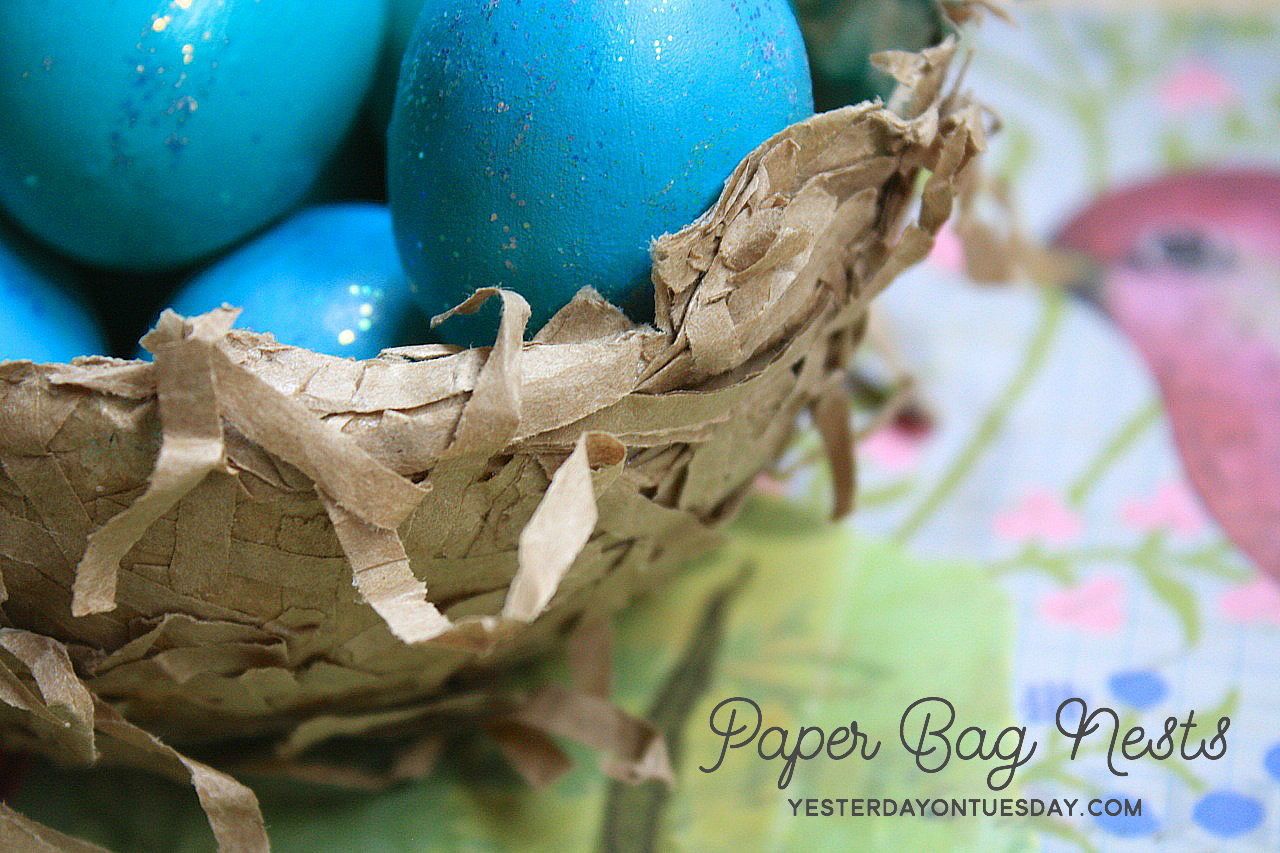 Paper Bag Bird's Nests | Yesterday on Tuesday