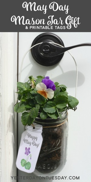 May Day Mason Jar Gift | Yesterday on Tuesday
