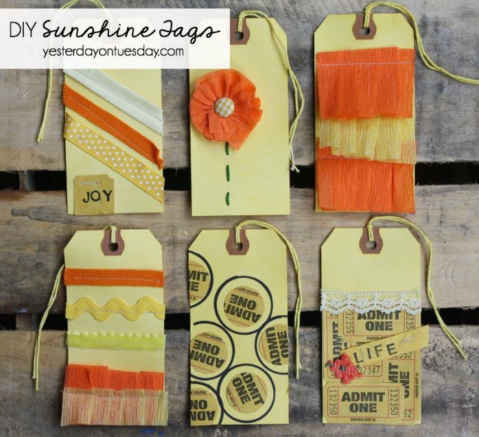 DIY Sunshine Tags | Yesterday on Tuesday