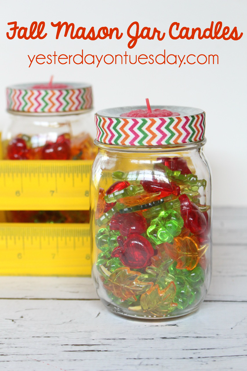 3 Fall Mason Jar Candle Ideas | Yesterday on Tuesday